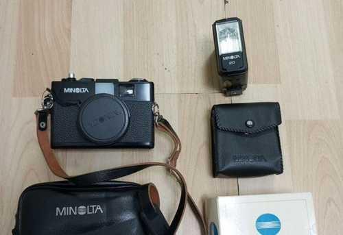 Фотоаппарат Minolta Hi-Matic G2 + Electroflash 20
