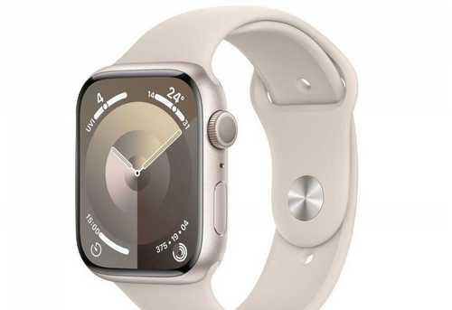 Apple Watch Series 9, 45mm, Sport Band, Starlight