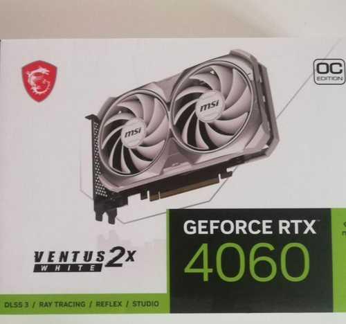 Видеокарта MSI GeForce RTX 4060 ventus 2X white OC