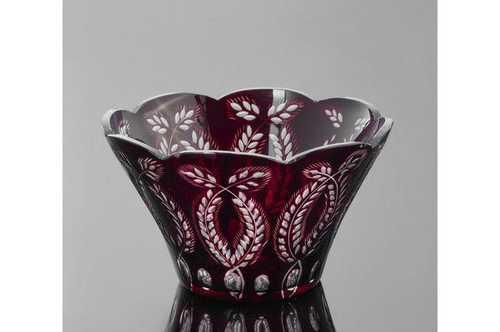 Ваза "Колоски", стекло, ссср, 1950-1960 гг