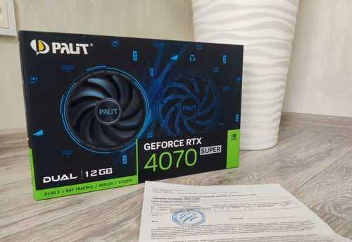 Новая Видеокарта Palit Rtx 4070 Super 12gb