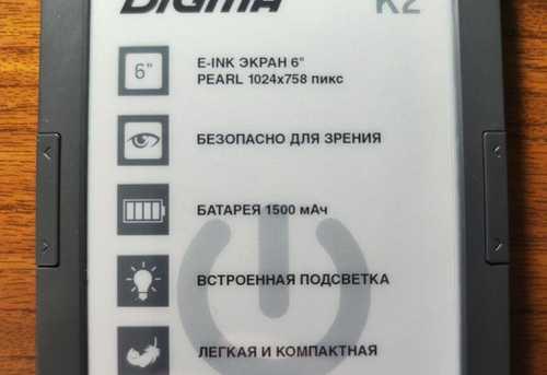 Электронная книга Digma K2