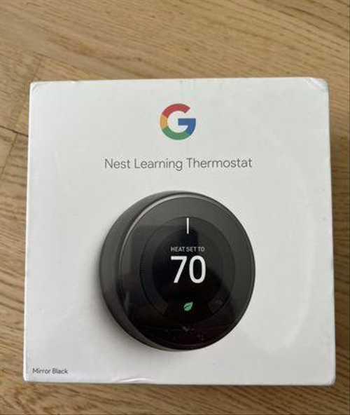 Термостат Nest Thermostat 3rd Gen Mirror Black