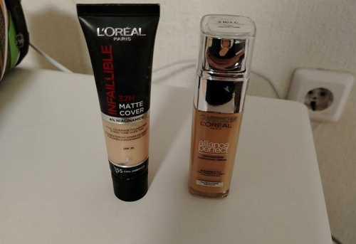 Тональный крем мейбелин и loreal