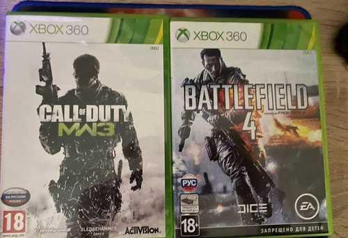 Игры на xbox 360 Battlefield 4, Call of Duty MW3