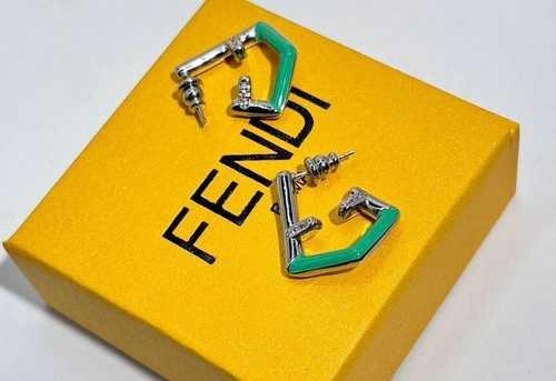 Серьги Fendi