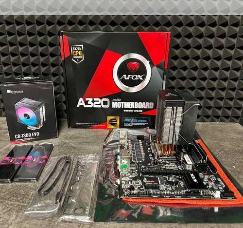 Комплект Ryzen 3 2200G   AFox A320   16 GB DDR4  