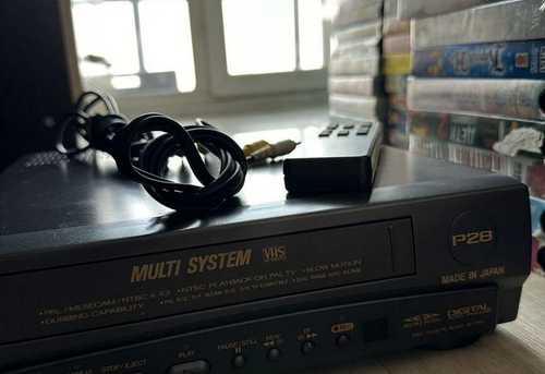 Видеомагнитофон JVC и видеокассеты