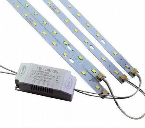 Комплект линеек LS 36W, SMD 5730, 520x13мм, 72LED