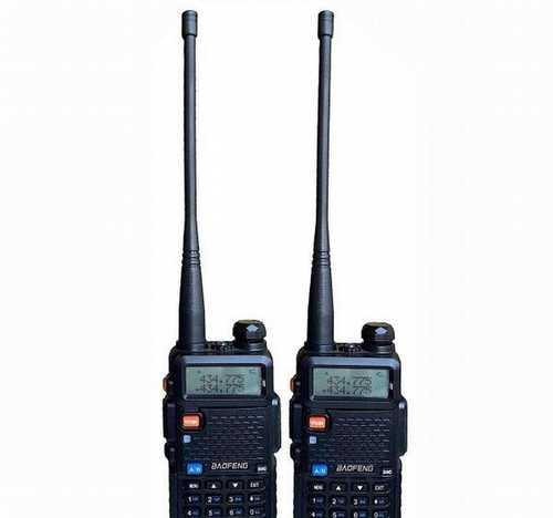 Комплект раций baofeng UV-5R 8W type-C (3 режима мощности) 2 штуки, цвет черный