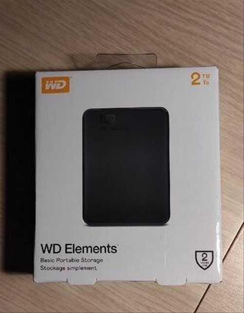 Внешний жесткий диск WD Elements Portable 2тб