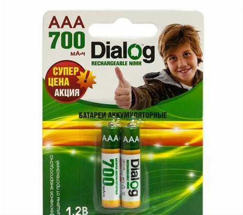 Аккумуляторы 700 и 850 mAh R03 GP Dialog