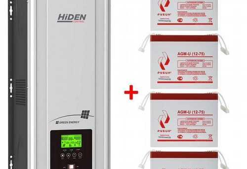 Ибп Hiden Control HPS30-5048 + Рубин AGM-U 12-75