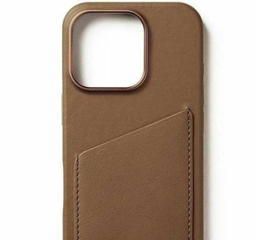 Чехол Mujjo iPhone 16 Pro dark tan mujjo-CL-052-TN