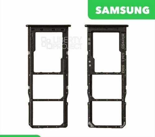 SIM лоток для Samsung Galaxy A30s (черный)