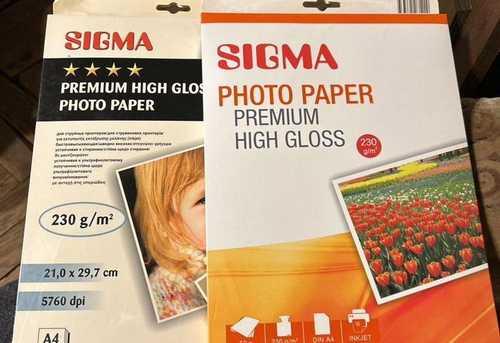 Фотобумага Sigma premium