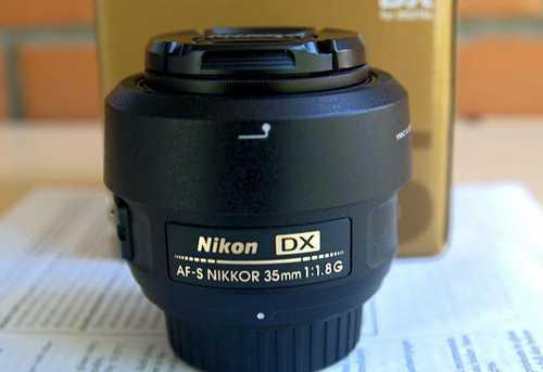 Объектив Nikon AF-S DX nikkor 35mm f/1.8G