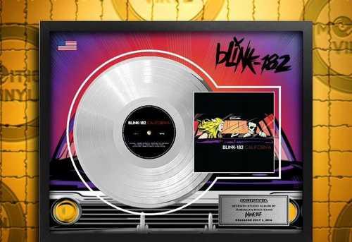 Blink 182 платиновый винил в рамке готовый подарок