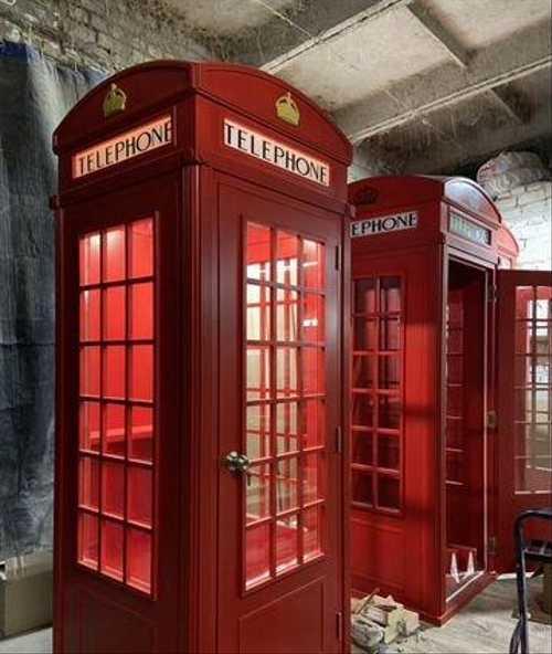 Шкаф английская телефонная будка london лондон