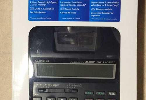 Калькулятор casio HR-150TEC с печатью