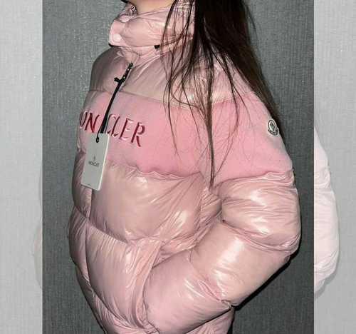 Пуховик Moncler pink женский