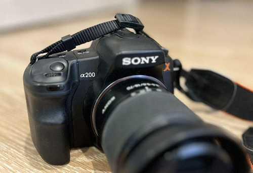 Зеркальный фотоаппарат sony a200