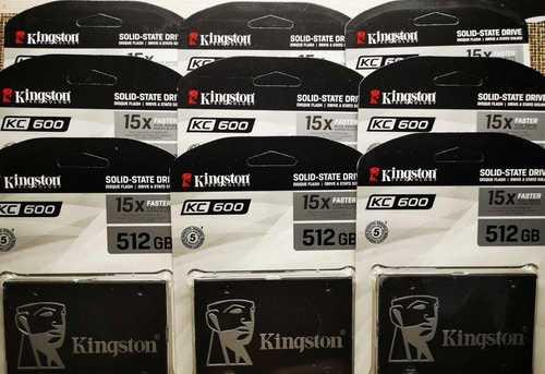 SSD диски Kingston KC600 512Гб (много)