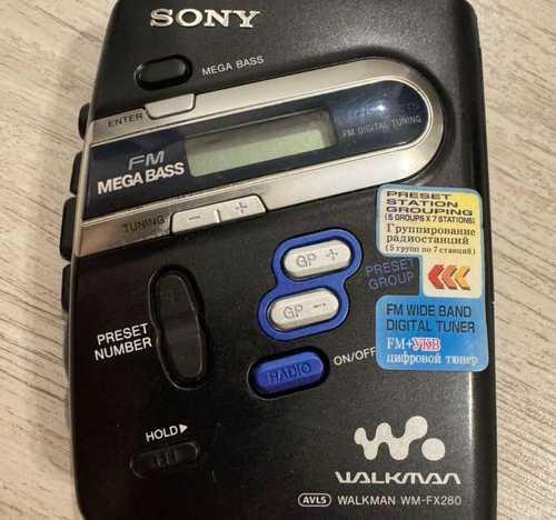 Кассетный плеер Sony walkman wm-fx280