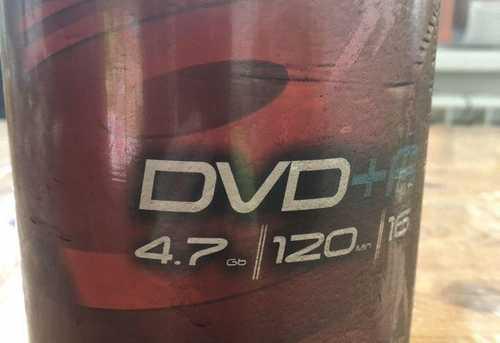 Диски DVD+R 4,7 GB 100 шт