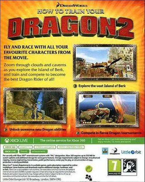 Диск how to train your dragon2 xbox 360