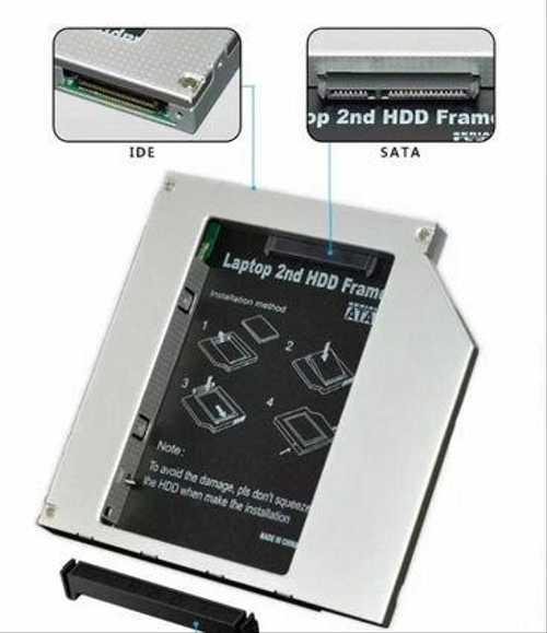 Optibay 12,7мм SATA to ide