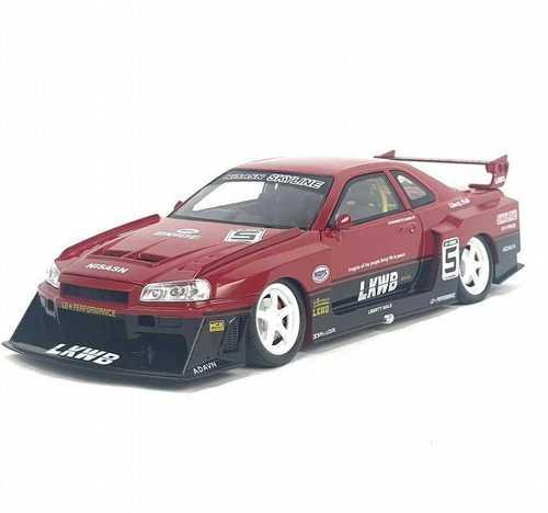 Модель Nissan Skyline Ares GTR R34 "Красная" 1:24