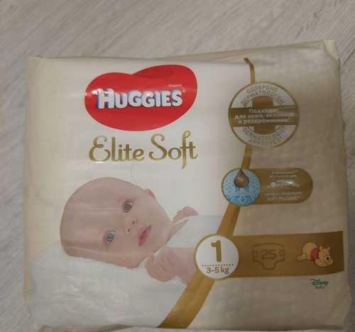 Подгузники Huggies elite soft 1