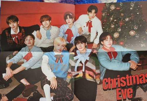 Плакат Christmas evel stray kids