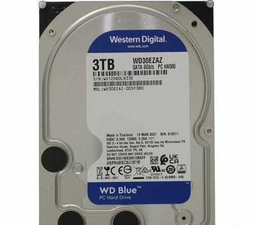 Жесткий диск WD sata3 3Tb Blue 5400 256Mb 3.5 (wd3
