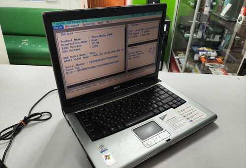 Ноутбук 15.4" Acer TravelMate 2410, 40 ГБ, Celeron M, RAM 2 ГБ, Intel GMA 900