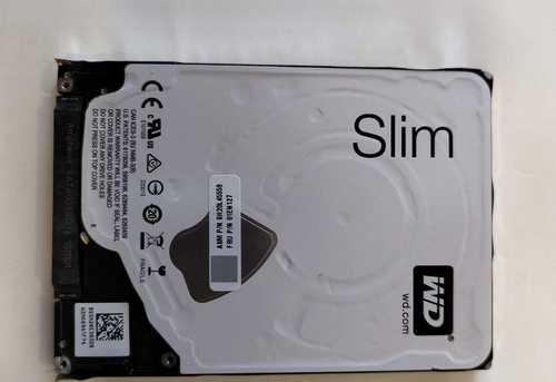 Жесткий диск WD Slim для ноутбука 1 тб