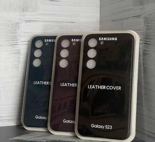 Leather cover на Samsung Galaxy S23