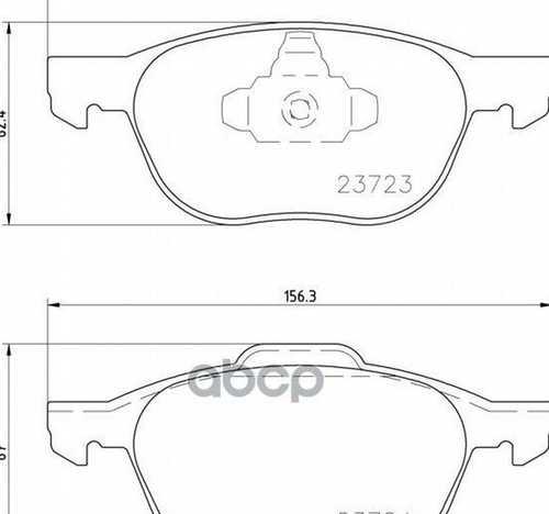 Колодки тормозные ford focus II 04/III 10/mazda