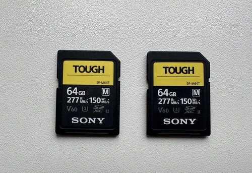 Sony sdxc 64GB 277R/150W Tough (SF-M64T/T)