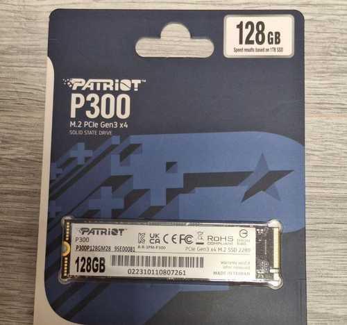 SSD m.2 диск Patriot p300 128gb