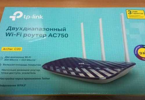 Wifi роутер TP-Link Archer C20 Ver:6.0