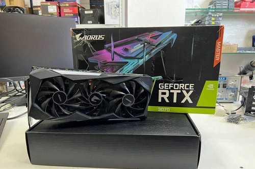 Видеокарта Gigabyte RTX 3070 8Gb aorus master Б/У