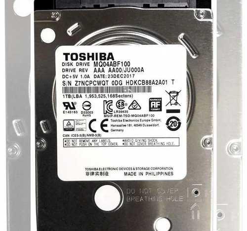 1 тб Жесткий диск Toshiba MQ04 Series MQ04ABF100
