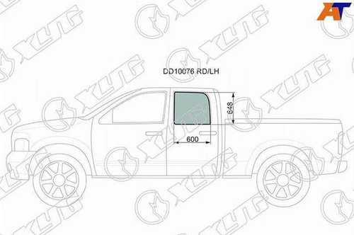Стекло двери задней левой Dodge RAM 3