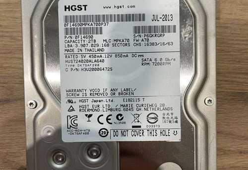 Жесткий диск hgst 2 TB HUS724020ALA640