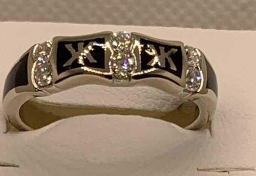 Золотое кольцо Korloff с эмалью и бриллиантами