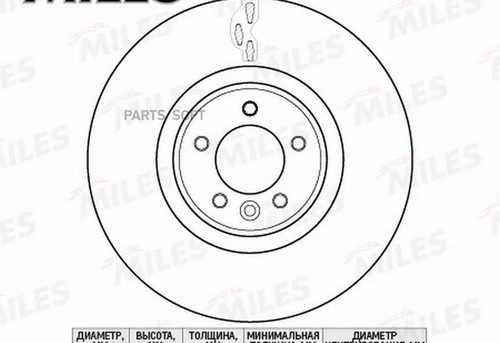 Miles K001274 Диск тормозной land rover range rove