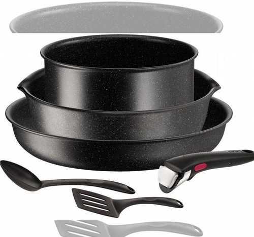 Набор посуды Tefal Ingenio Black Stone L3999002