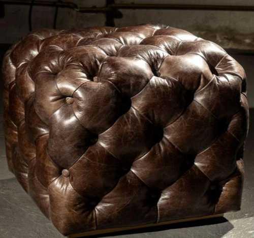 Пуф chesterfield, buttoned leather